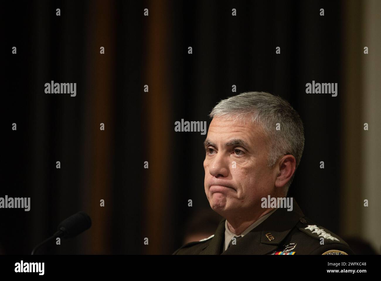Commander, United States Cyber Command General Paul Nakasone at a House ...