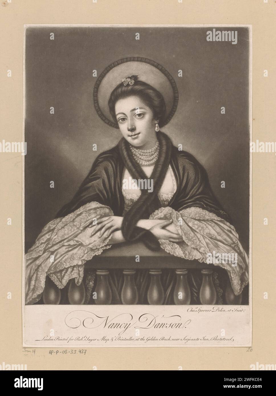 Portret van Nancy Dawson, Charles Spooner, c. 1750 - 1767 print London ...