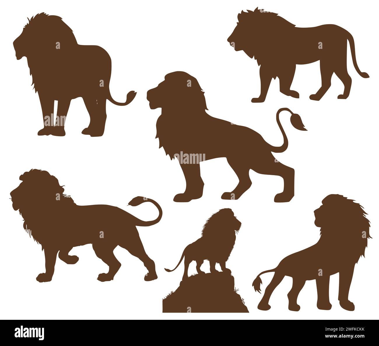 King of lions Cut Out Stock Images & Pictures - Alamy
