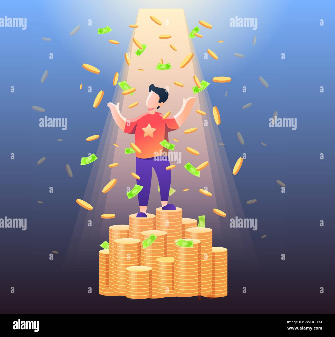 Manna from heaven Stock Vector Images - Alamy