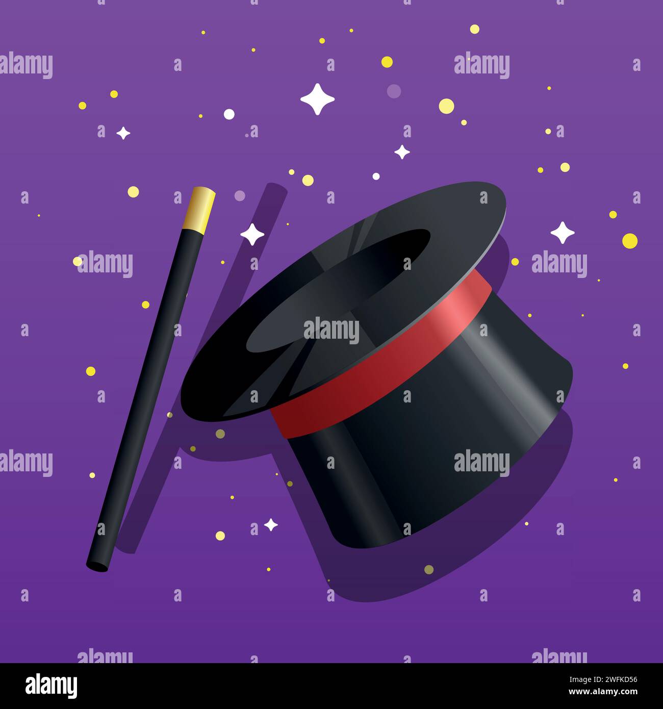 Magic circus wand hi-res stock photography and images - Alamy