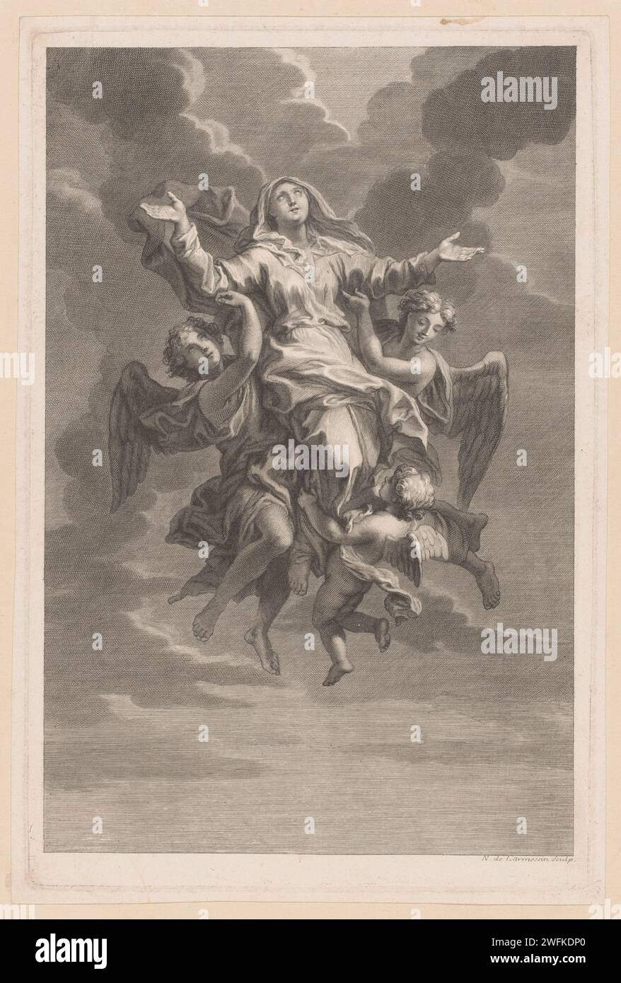 Maria -Venhememelopneming, Nicolas de Larmessin (III), 1694 - 1755 ...