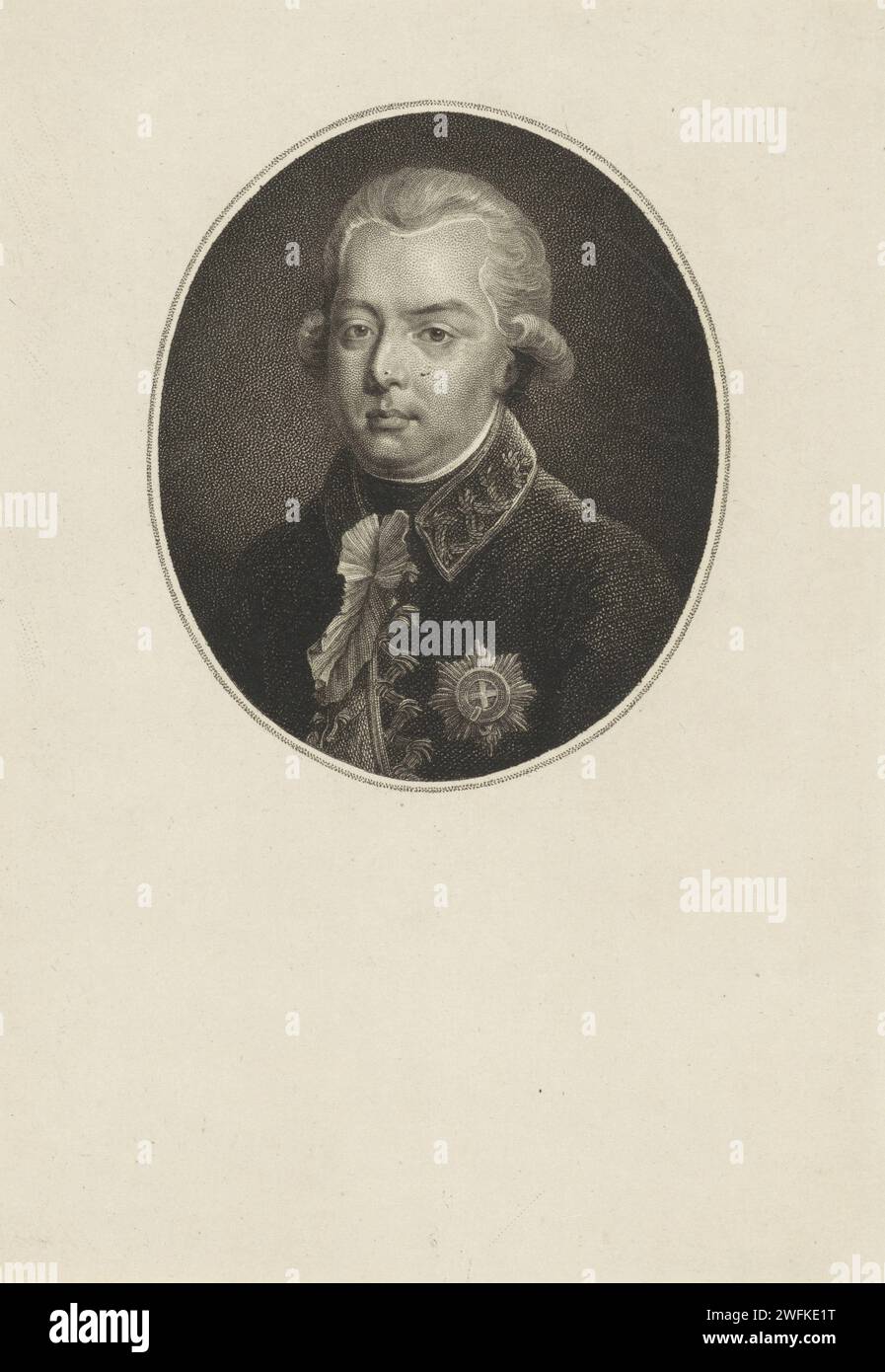 Portrait of Willem V, Prince of Oranje -Nassau, Willem van Senus, after ...