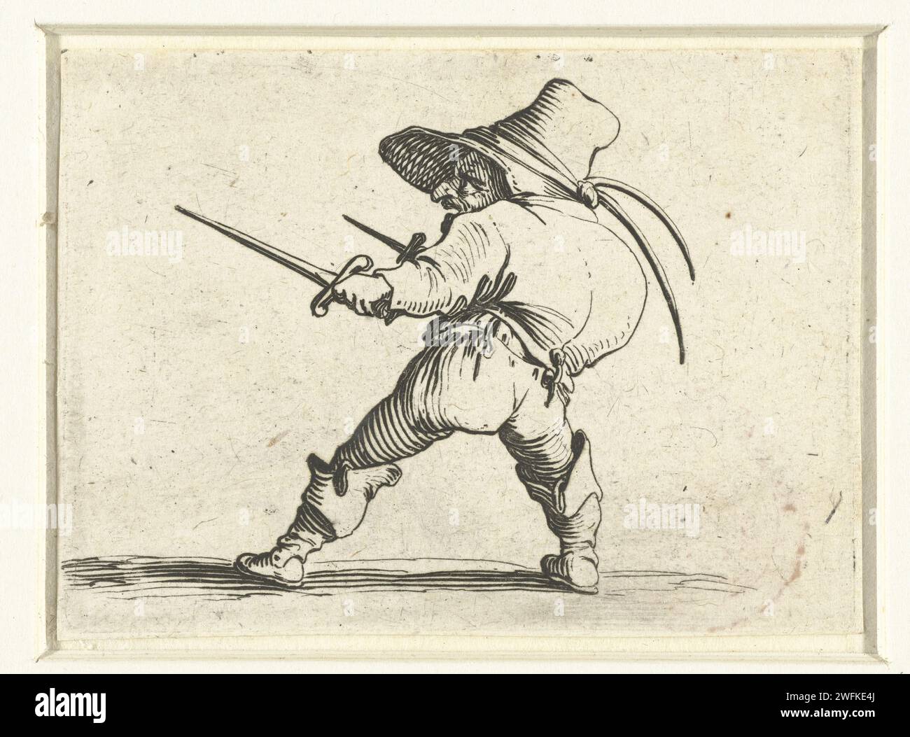 Dwarf with two daggers, Jacques Callot, 1621 - 1625 print Dwarf, more ...