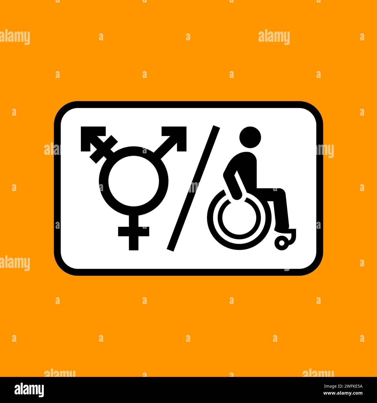 All gender restroom pictogram Stock Vector Image & Art - Alamy