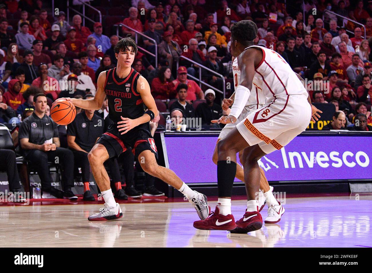 LOS ANGELES, CA - JANUARY 06: Stanford Cardinal guard Andrej Stojakovic ...