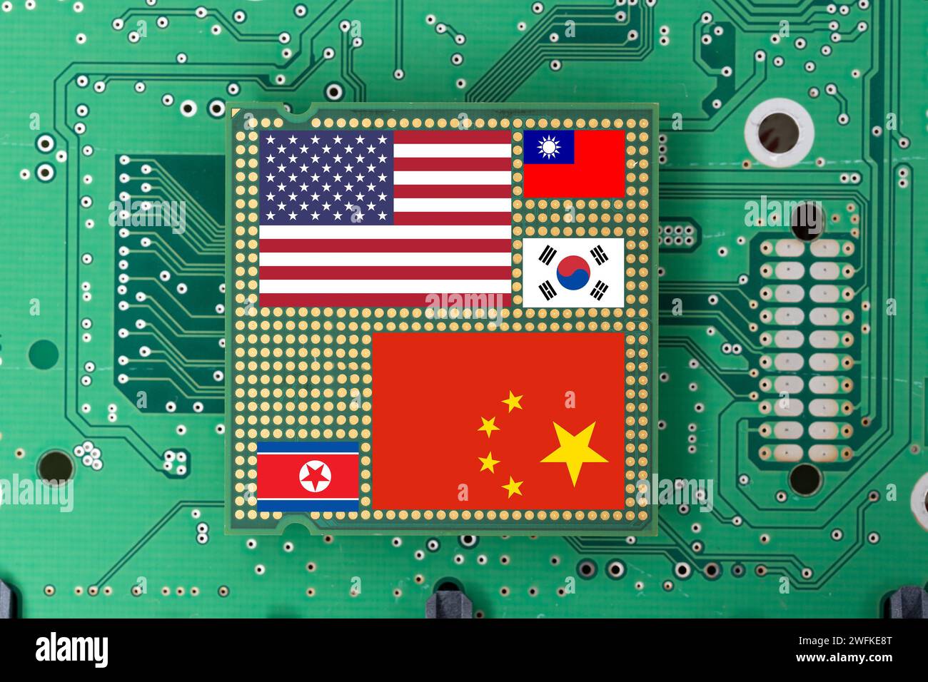 Tech war between China and the USA Stock Photo - Alamy