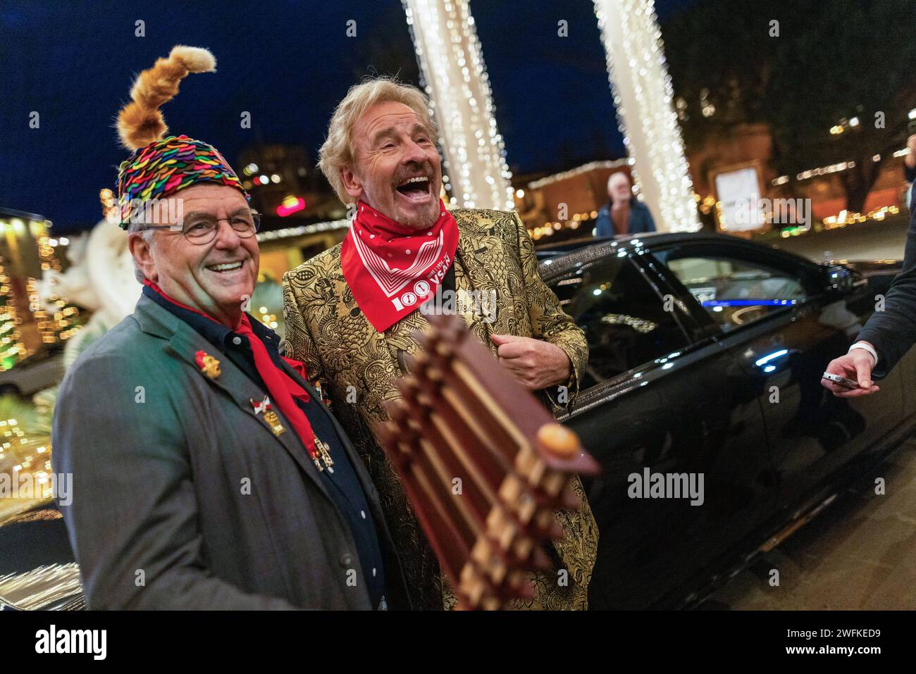 Rust, Germany. 31st Jan, 2024. Thomas Gottschalk arrives at the Hotel ...