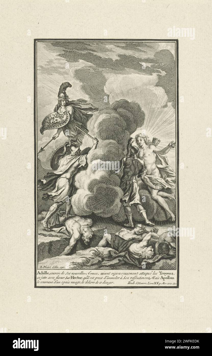 Fight between Achilles and Hector, Bernard Picart (workshop or), After Bernard Picart, 1710 ...