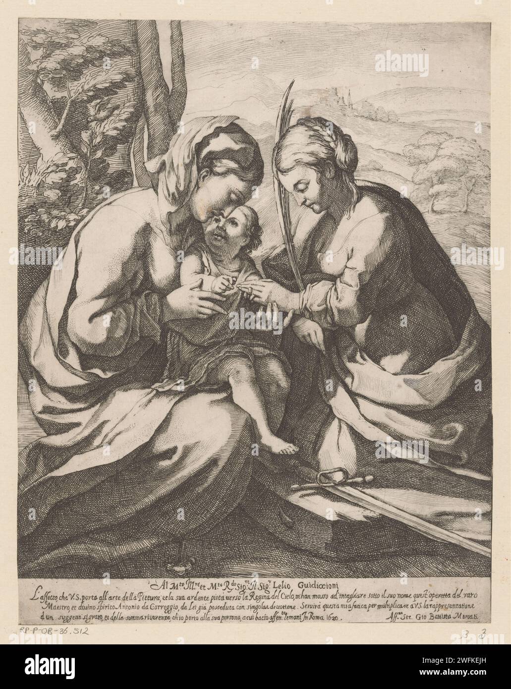 The mystical marriage of Saint Catharina, Giovanni Battista Mercati ...