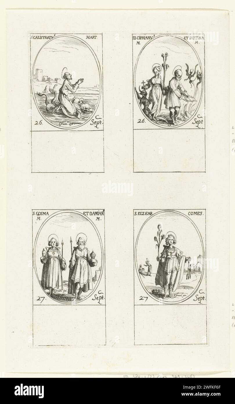 Holy Callistratus, Holy Cyprianus of Antioch and Holy Justina of ...