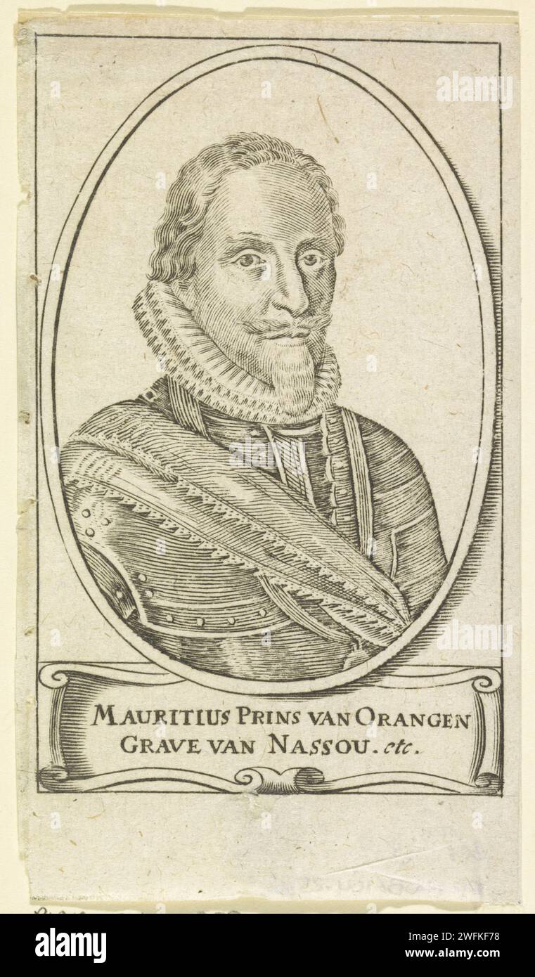 Portrait of Maurits, Prince of Orange, Anonymous, 1600 - 1699 print ...