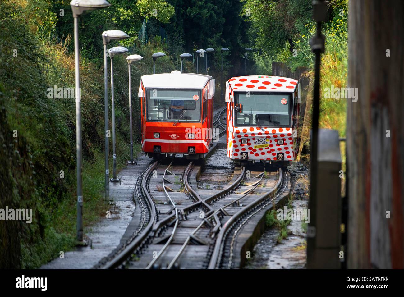Funicular de Artxanda cable car, Bilbao, Biscay, Basque Country ...