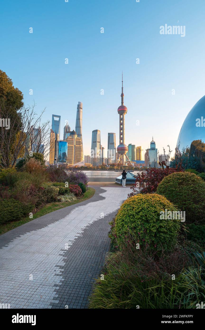 Shanghai North Bund new landmark photogenic spot at sunset, where the ...