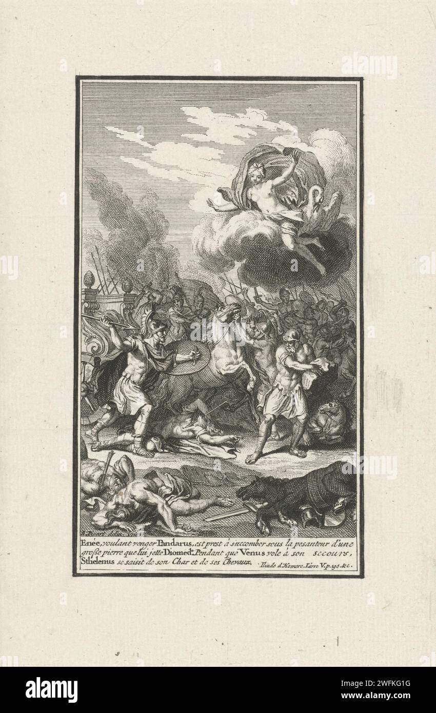 Aeneas wants to save the body of Pandarus, Bernard Picart (workshop or ...