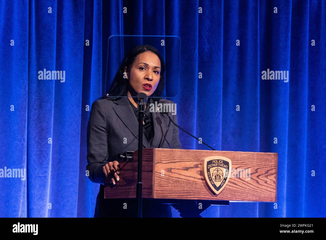 Tania Kinsella speaks during Police Commissioner Edward Caban 'State of ...