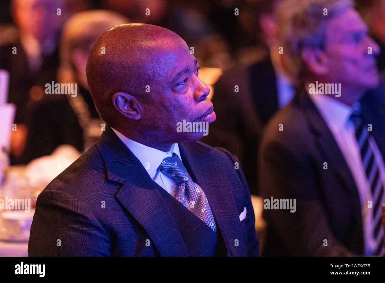Eric Adams attends Police Commissioner Edward Caban 'State of the NYPD ...