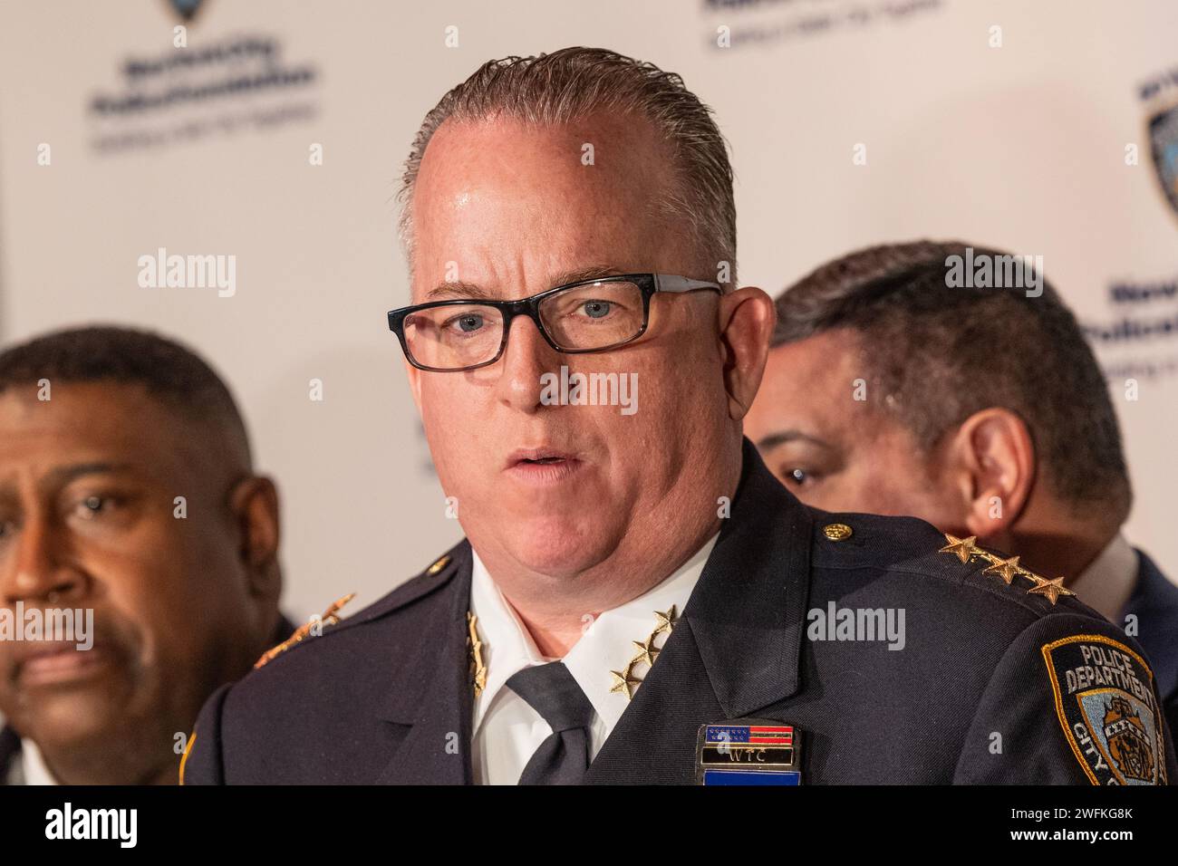 Chief of Patrol John Chell speaks to press after 'State of the NYPD ...