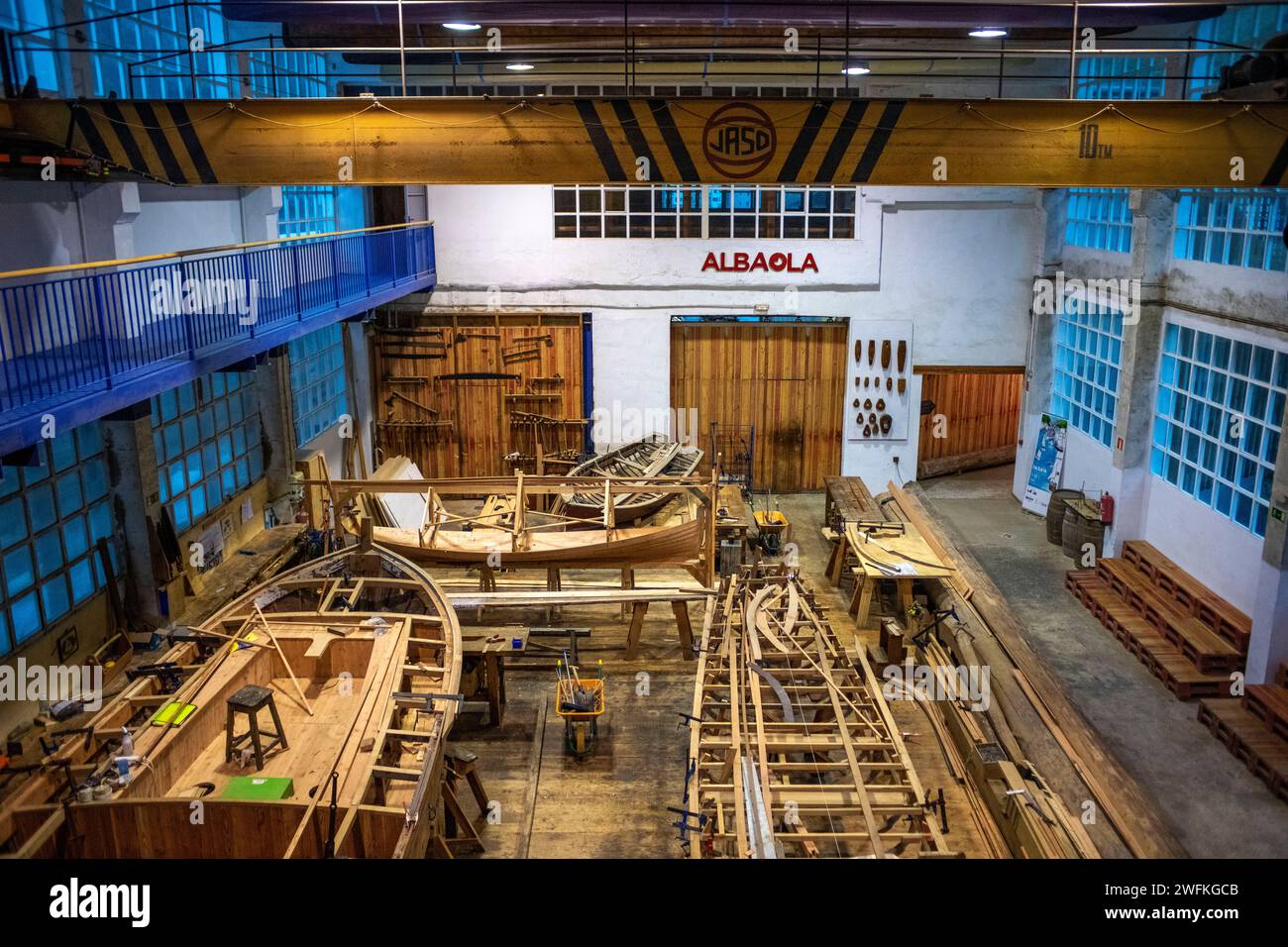 Albaola museum, Historic Whaling Boat reconstruction in the Basque port ...