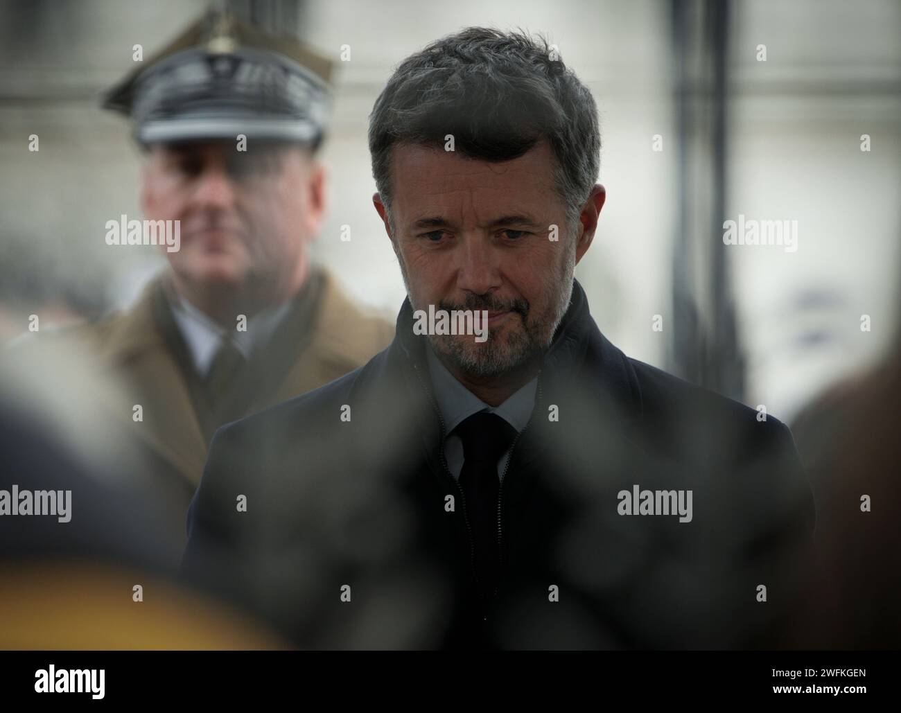 Danish King Frederik X is seen visiting the Tomb of the Unknown Soldier ...