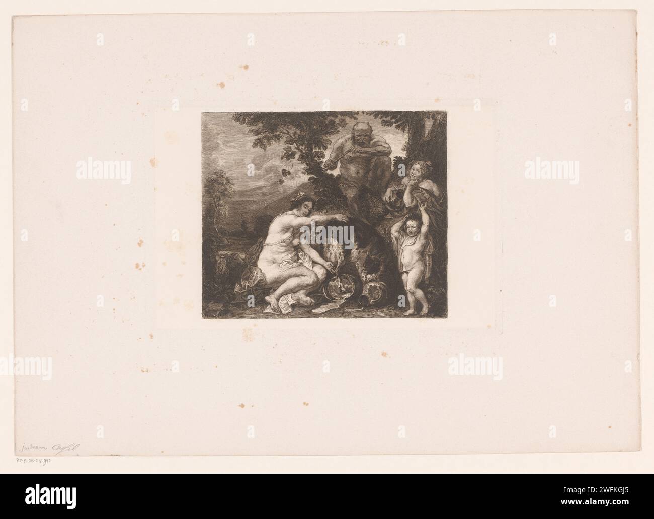 Education of Jupiter with the Goat Amalthea, William Unger, After ...