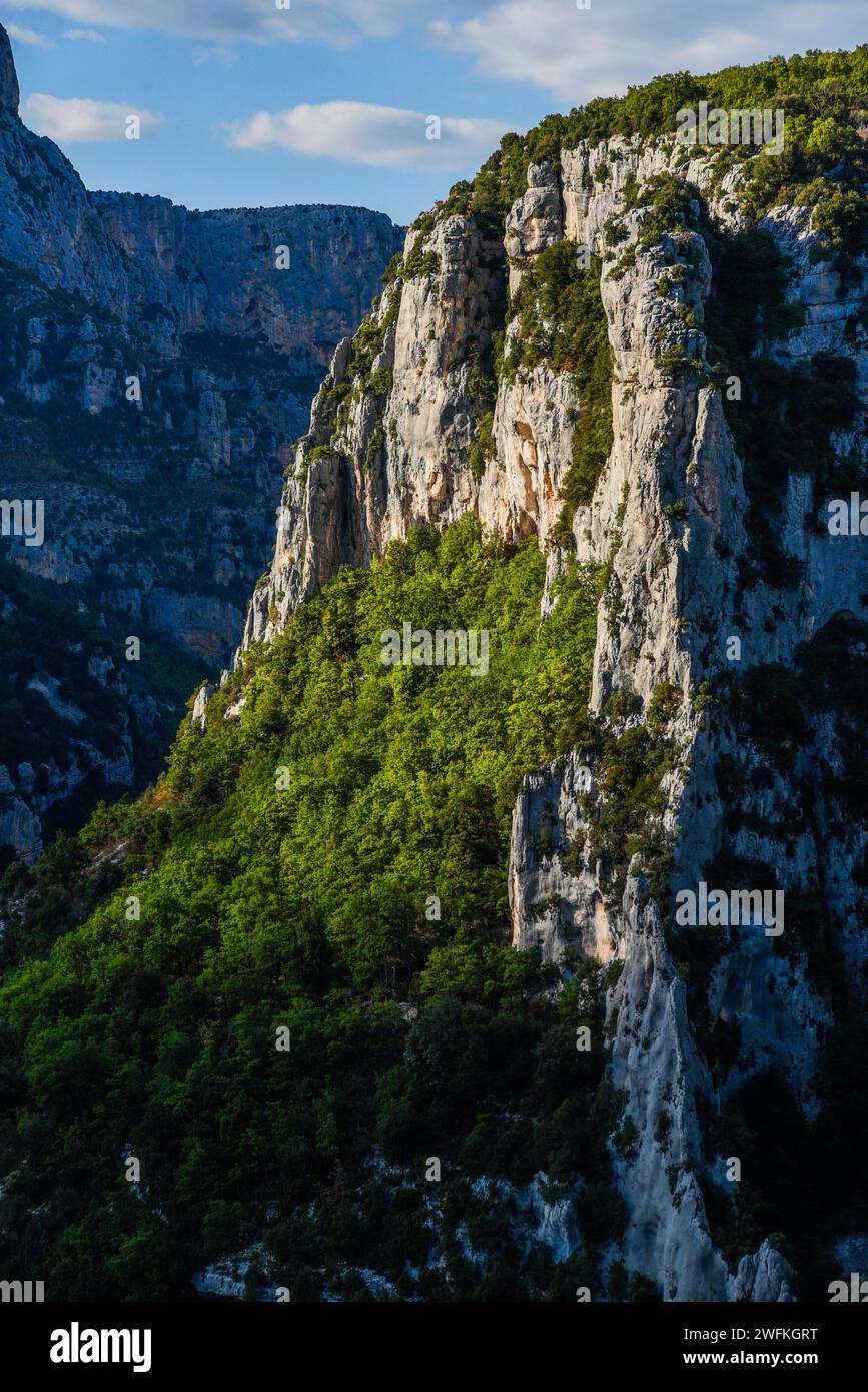 Beautiful rocks in the Verdon canyon in France on a sunny day Stock ...