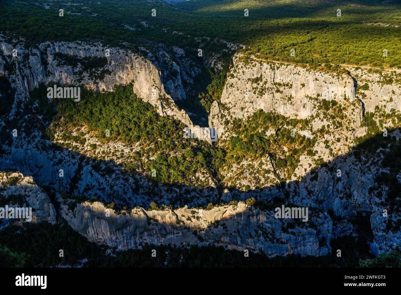 Beautiful rocks in the Verdon canyon in France on a sunny day Stock ...