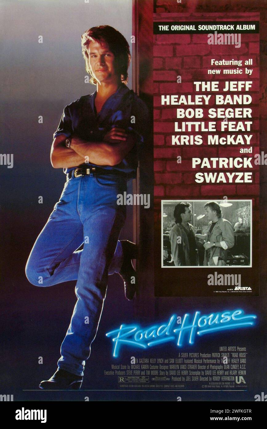 Road House poster Patrick Swayze Stock Photo - Alamy