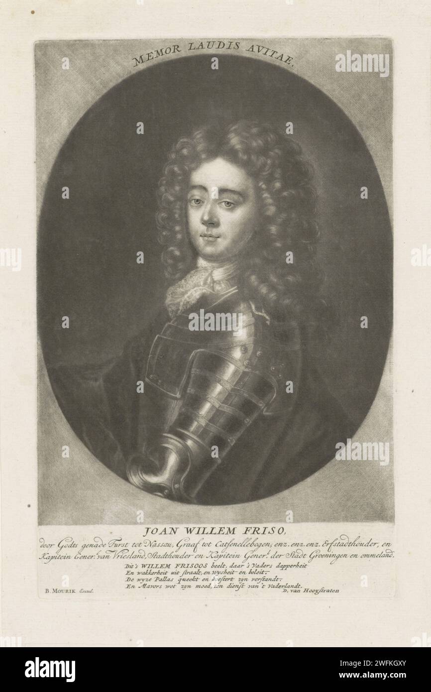 Portrait of Johan Willem Friso, Prince of Oranje -Nassau, Pieter Schenk ...