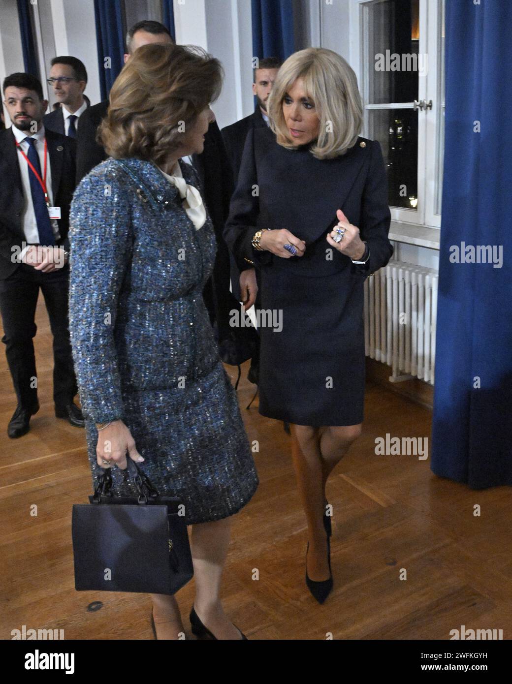 Lund, Sweden. 31st Jan, 2024. LUND, SWEDEN 20240131Queen Silvia and ...