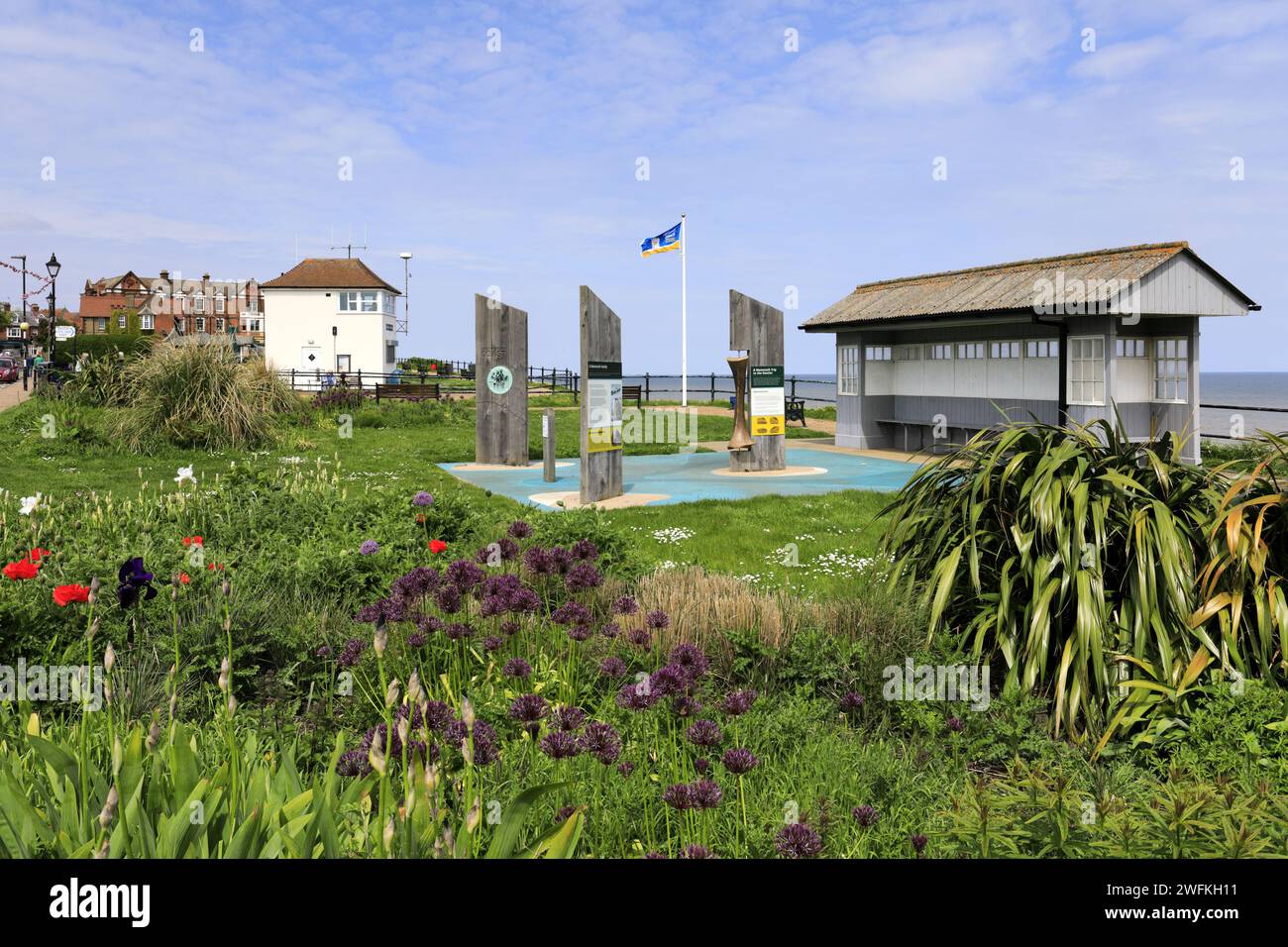 The gardens and Maritime Museum at Mundesley village, North Norfolk ...