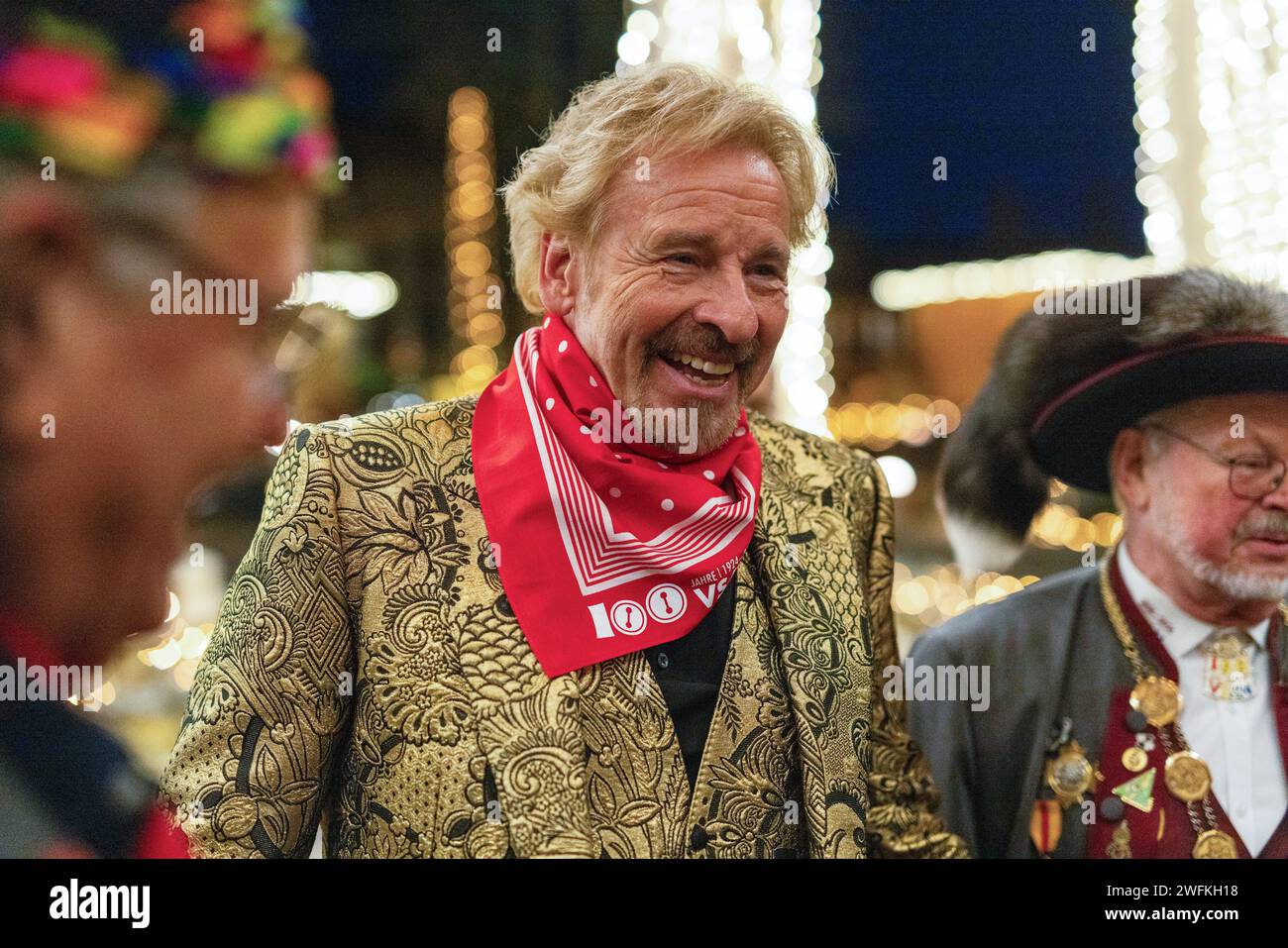 Rust, Germany. 31st Jan, 2024. Thomas Gottschalk arrives at the Hotel ...