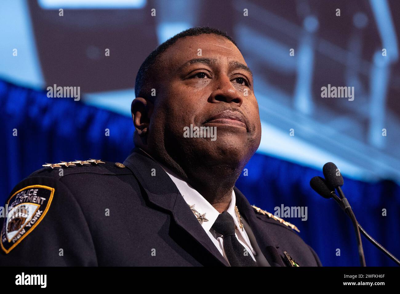 New York, USA. 31st Jan, 2024. NYPD Chief of the Department Jeffrey ...