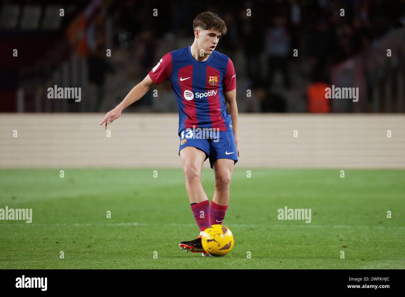 Barcelona, Spain. 31st Jan, 2024. Pau Curbasi of FC Barcelona during ...