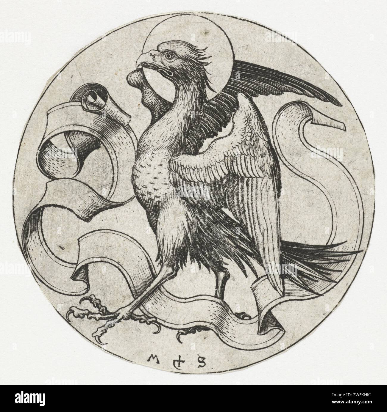 Symbols of the Four Evangelists, Martin Schongauer, c. 1470 - 1491 ...