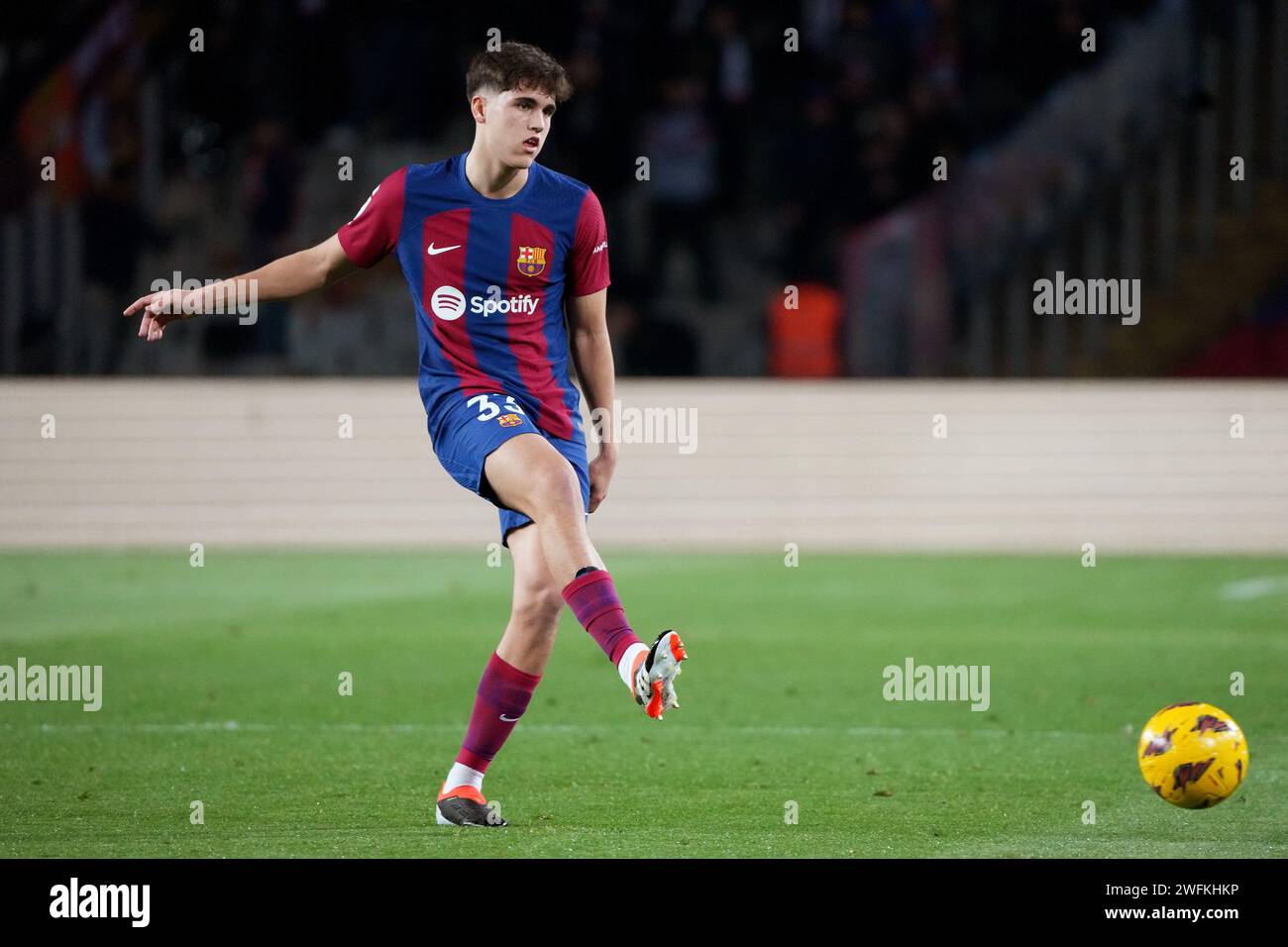 Pau Curbasi of FC Barcelona during the La Liga EA Sports match between ...