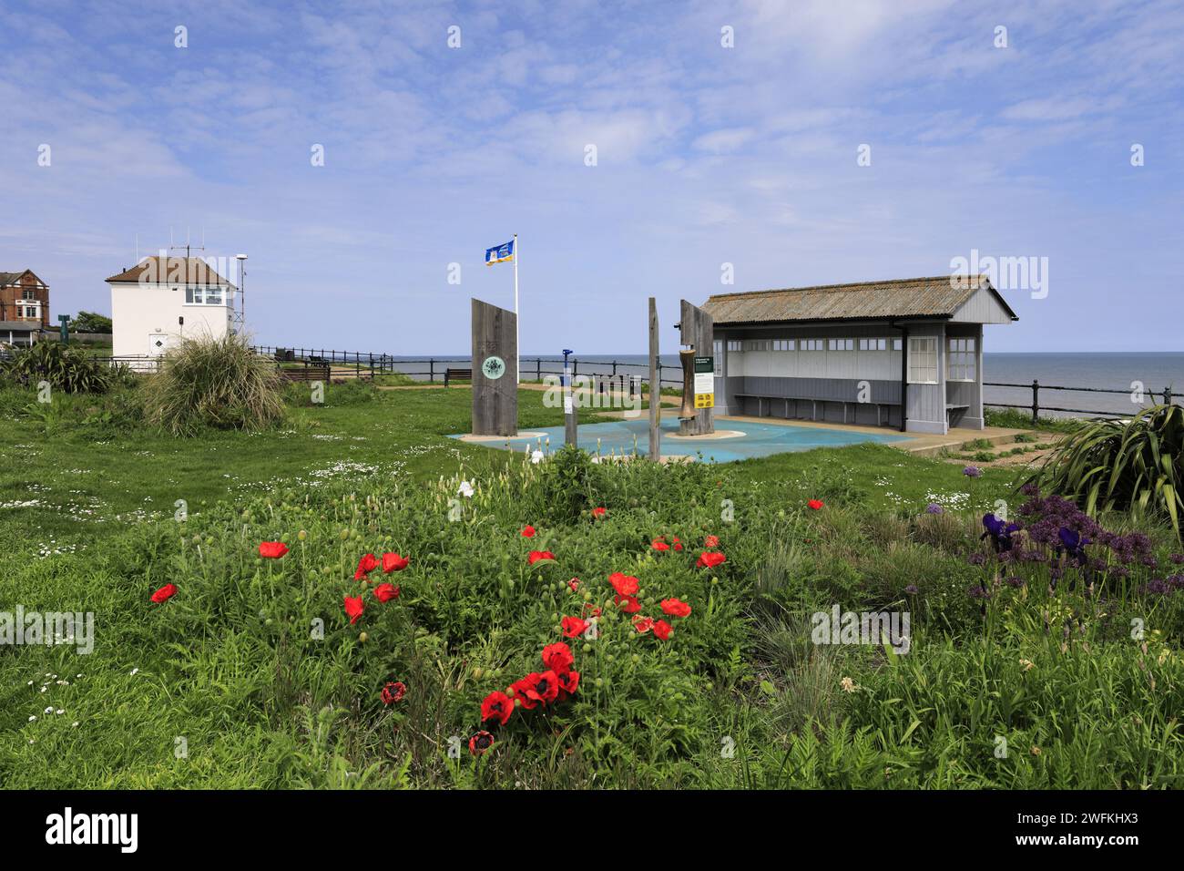 The gardens and Maritime Museum at Mundesley village, North Norfolk ...