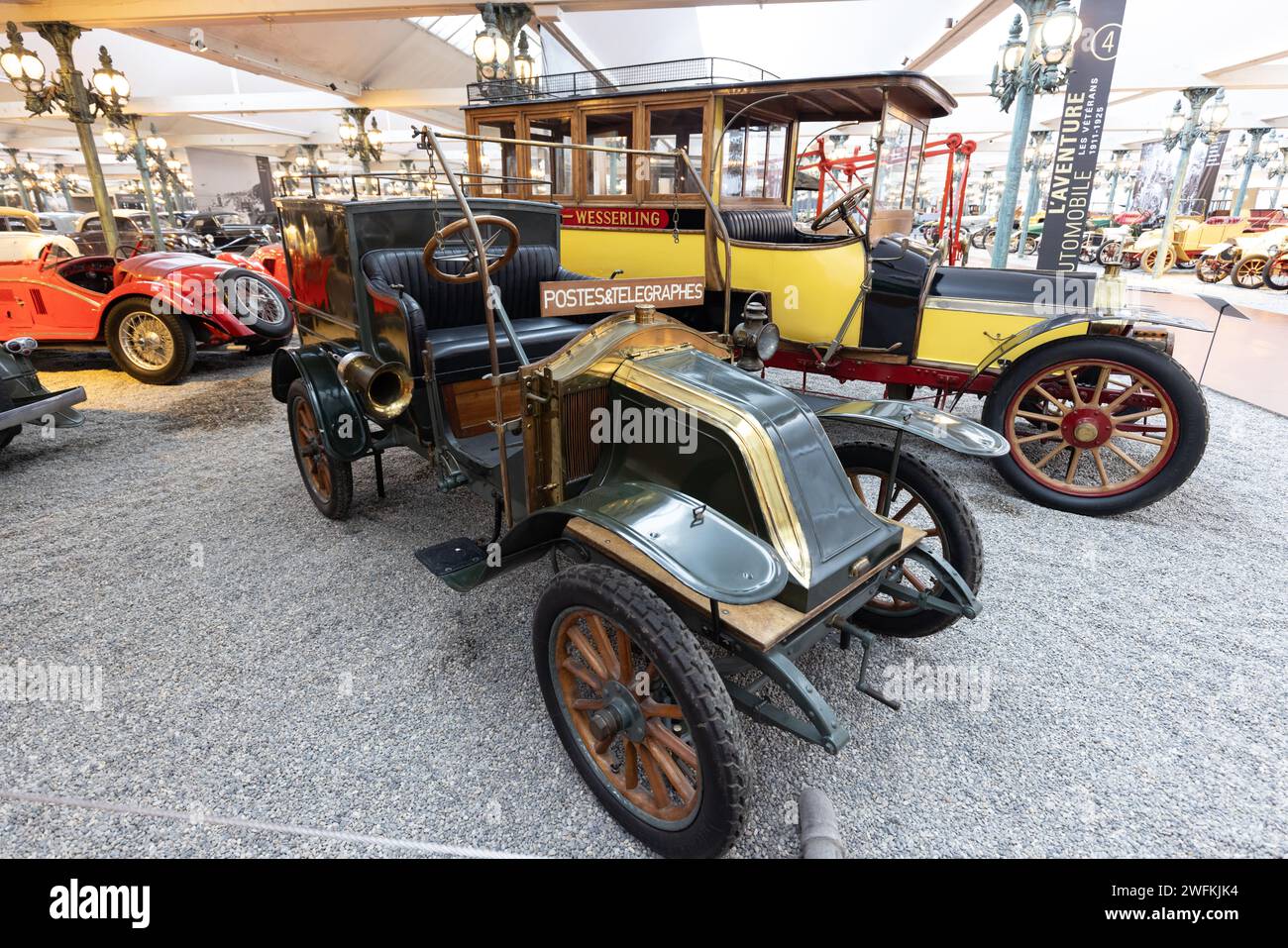 Vintage car collection in Musée National de l'Automobile, Collection ...