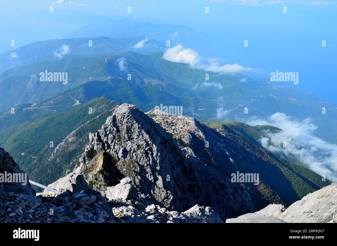 Mount athos aerial view hi-res stock photography and images - Alamy