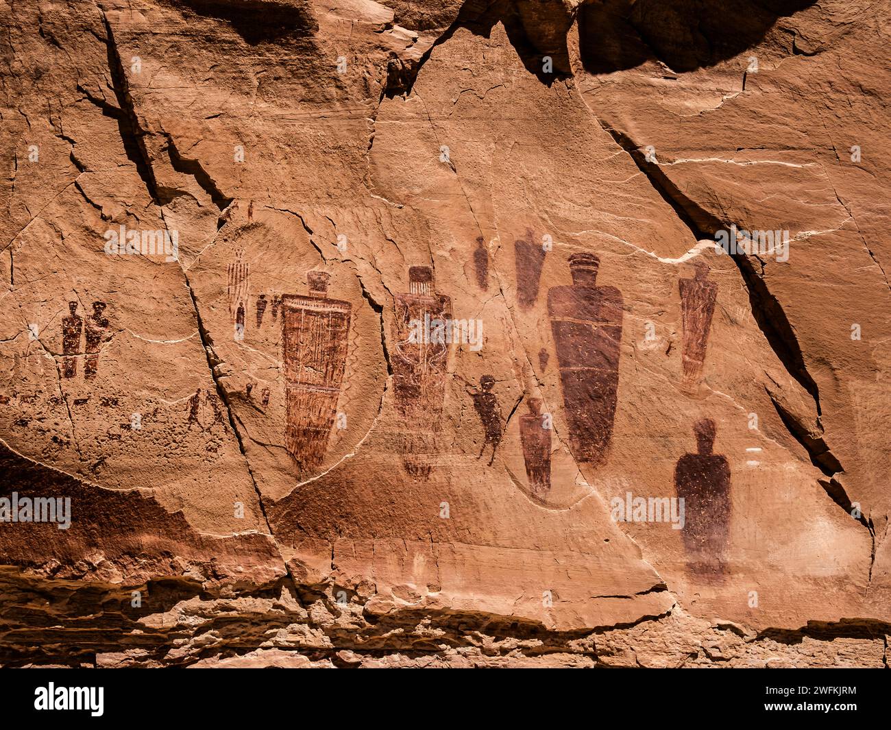 The Great Gallery pictographs, Horseshoe Canyon, Canyonlands National ...