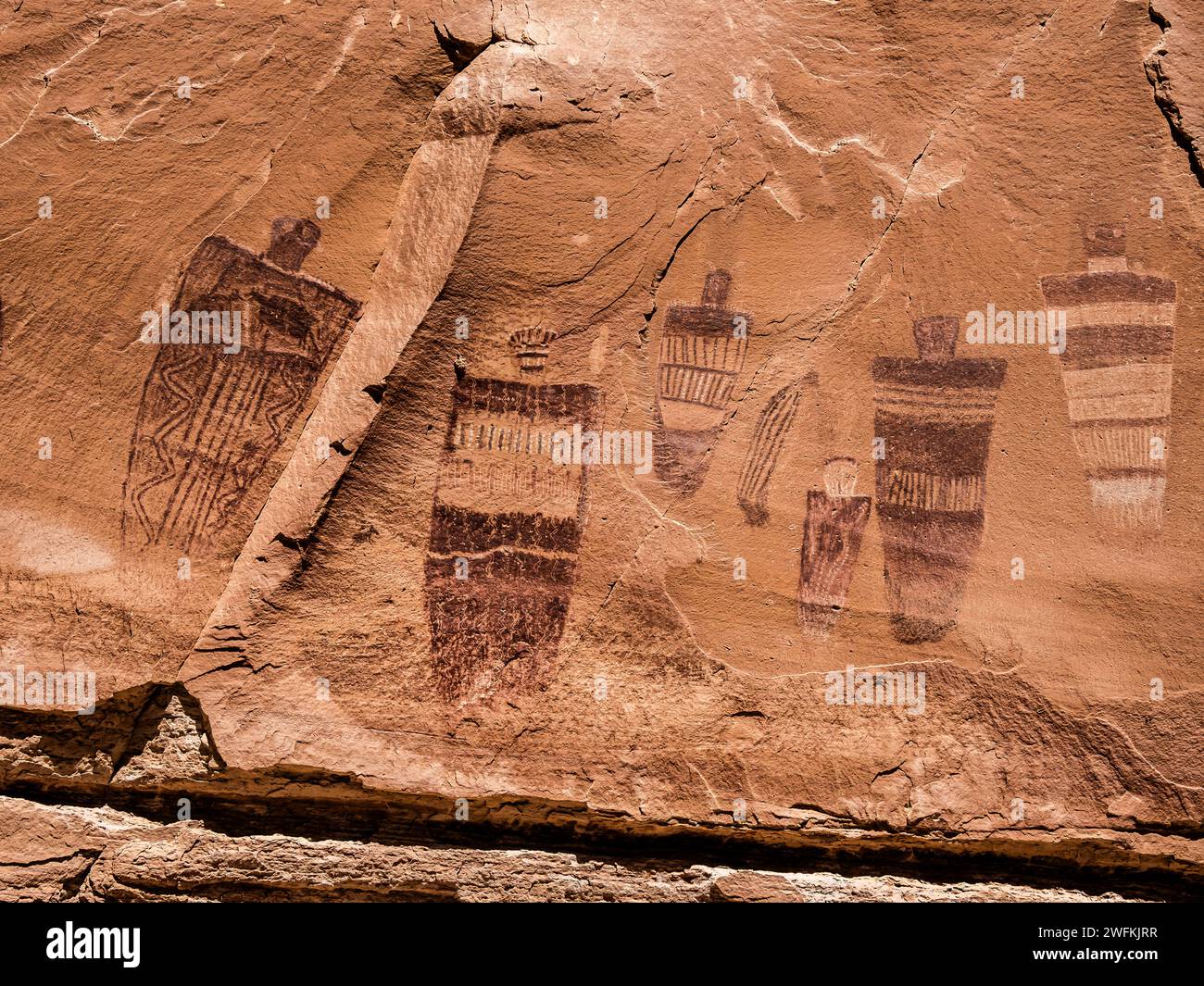 The Great Gallery pictographs, Horseshoe Canyon, Canyonlands National ...