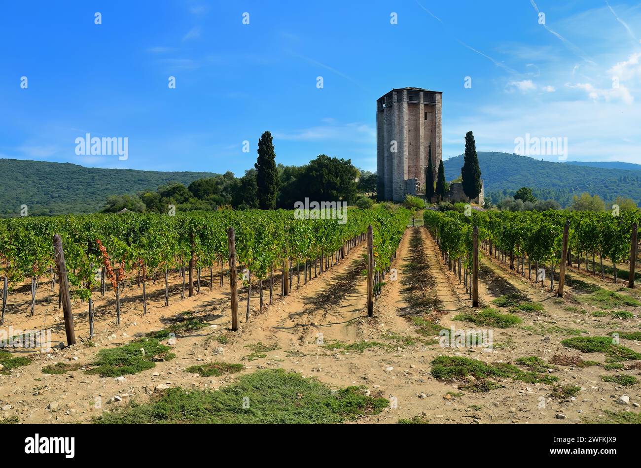 A 14th Century King Milutin Tower, Hilandar monastery, Mount Athos ...