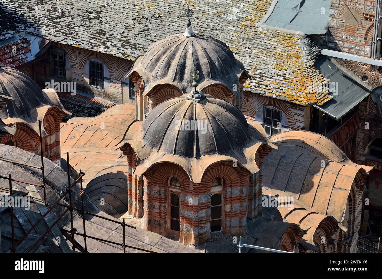 A 14th century Hilandar monastery, Mount Athos, Greece Stock Photo - Alamy
