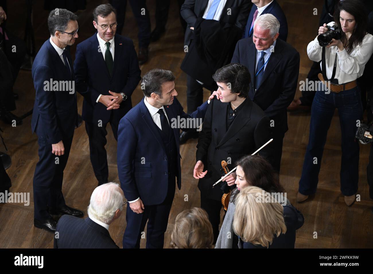 LUND, SWEDEN 20240131French President Emmanuel Macron, King Carl Gustaf ...
