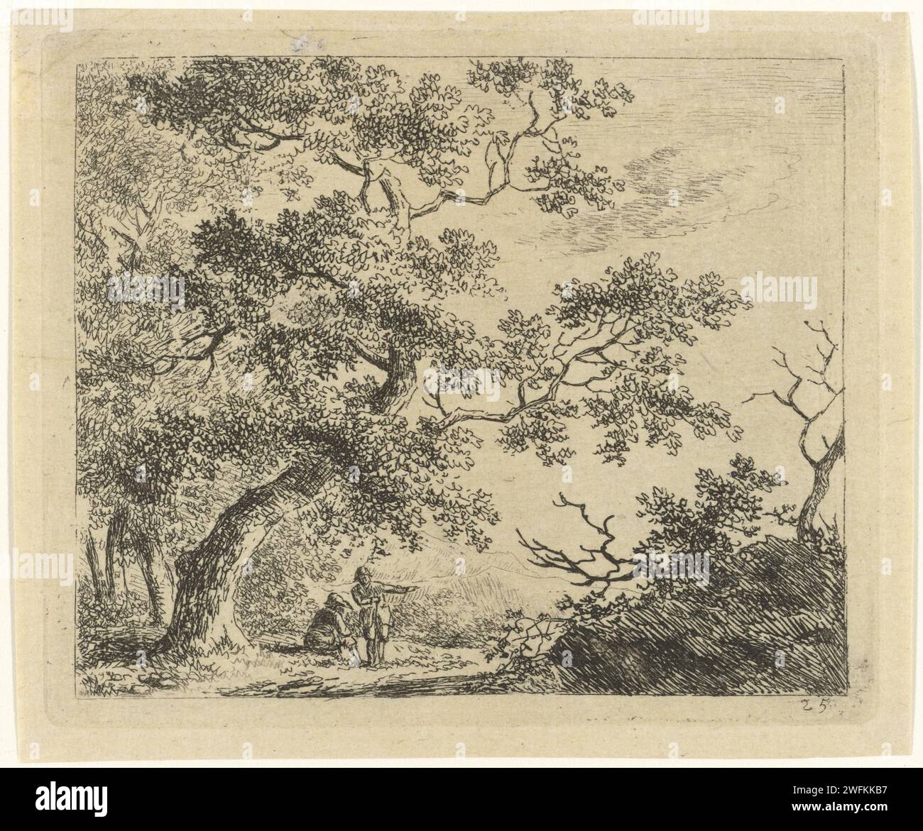 Forest landscape, Johannes Janson, 1761 - 1784 print Forest landscape ...