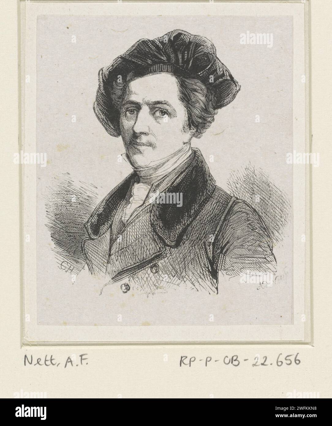 Portrait of Christiaan Julius Lodewijk Portman, Adolphe Frédéric Nett ...