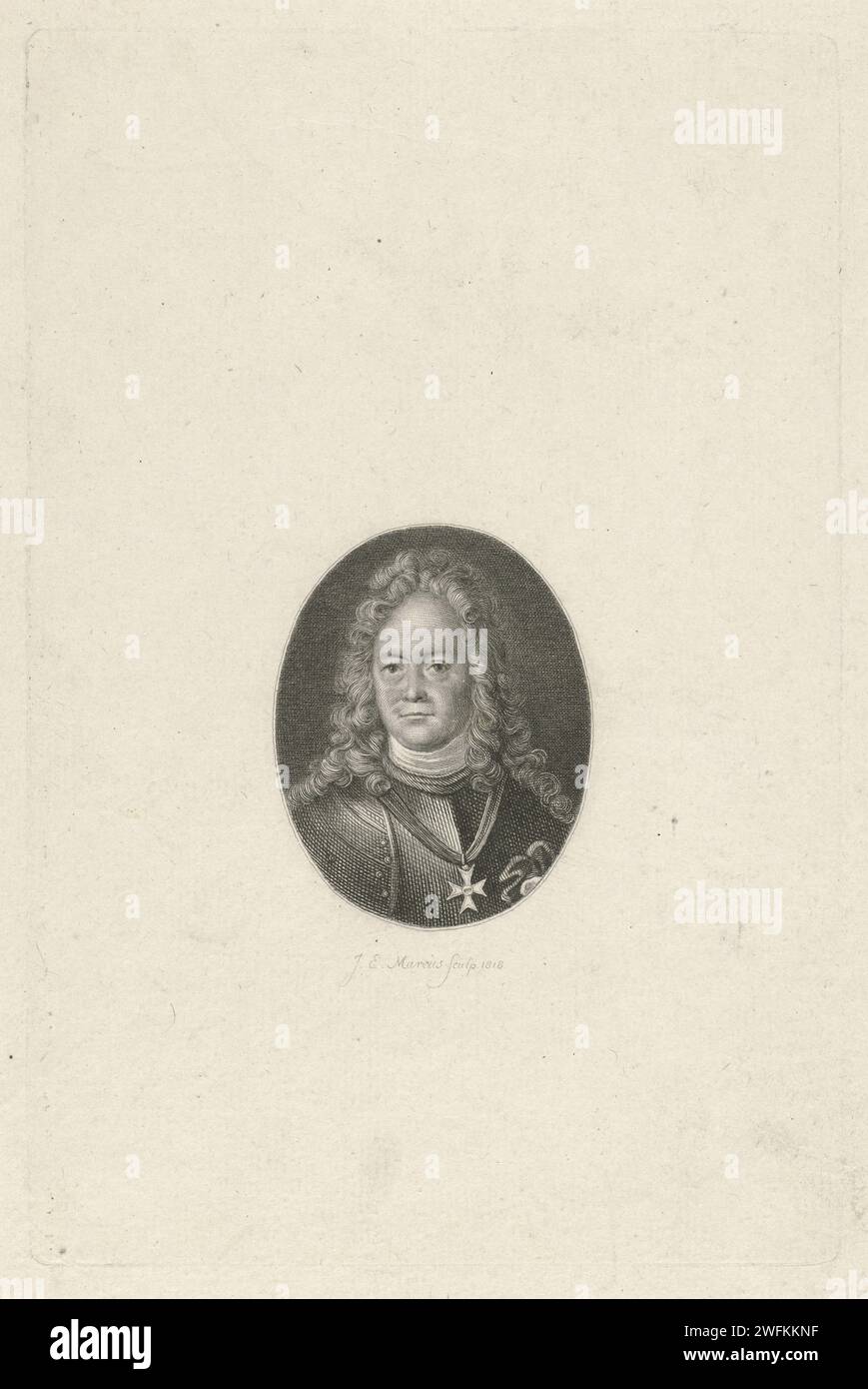 Portrait of Cornelis Cruys, Jacob Ernst Marcus, 1818 print Portrait of ...
