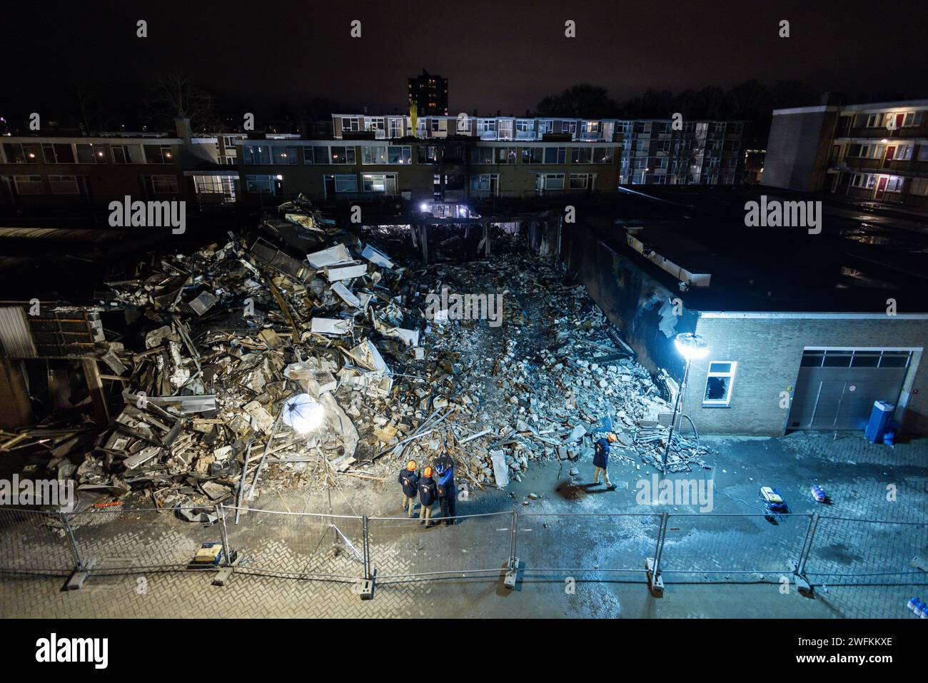 ROTTERDAM - USAR (Urban Search and Rescue) at the scene of the ...