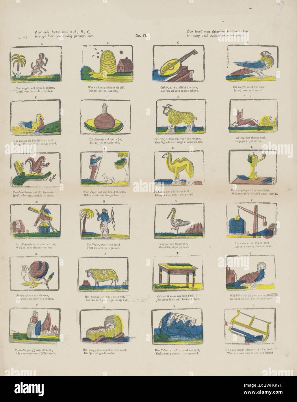 Sees every letter of 't, b, c, / brings a nice picture here. / Zoo is ...