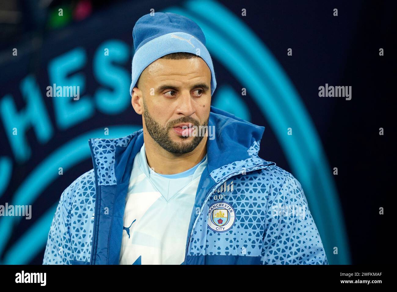 Manchester City's Kyle Walker arrives for the English Premier League ...